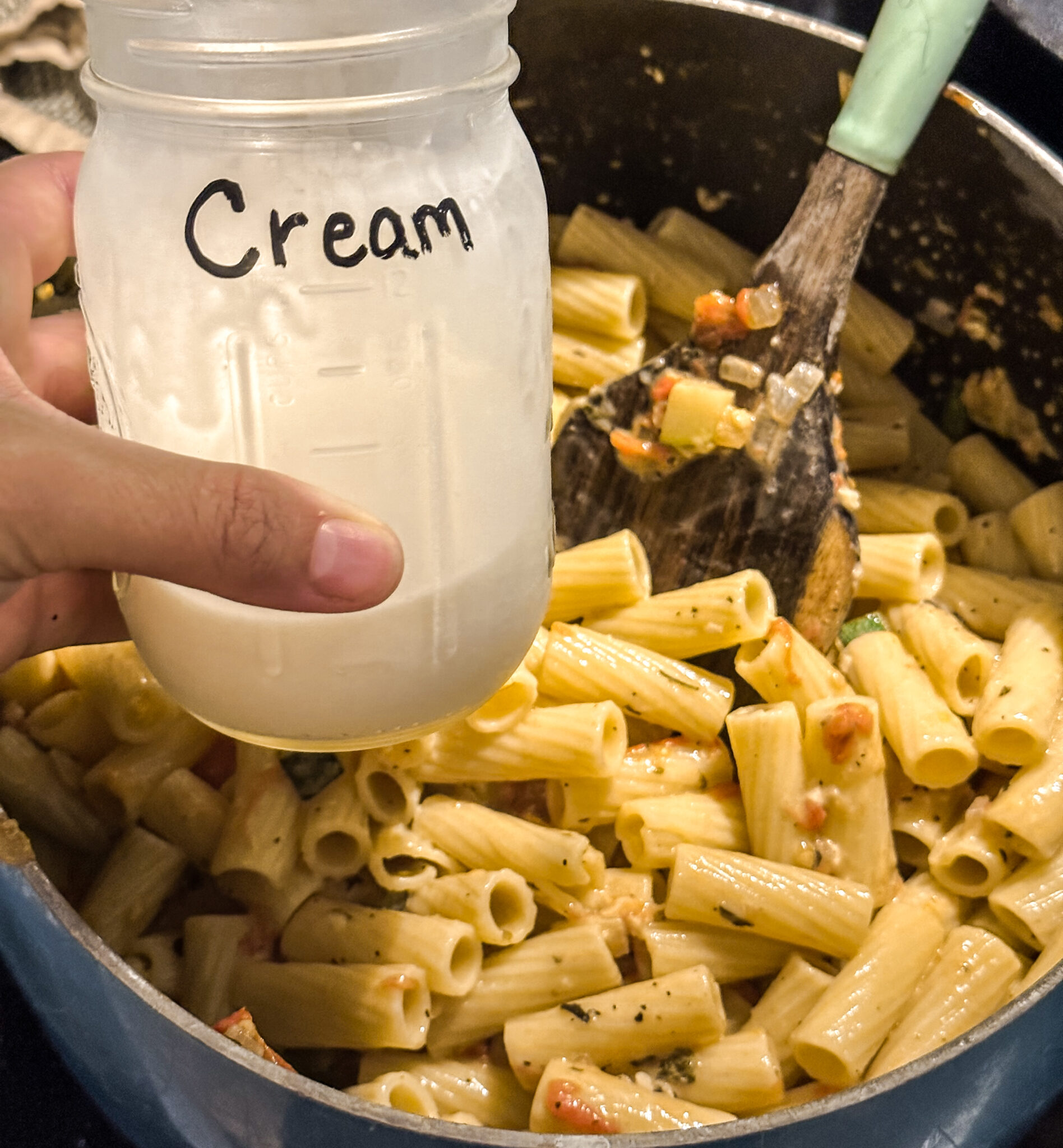 Easy Summer Pasta Recipe with Fresh Garden Vegetables - At Home on the ...