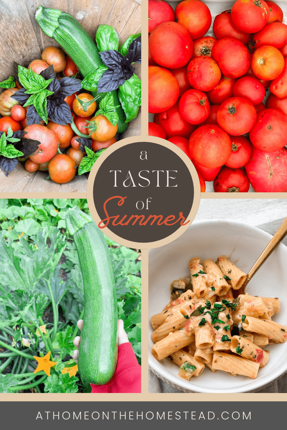 Easy Summer Pasta Recipe with Fresh Garden Vegetables - At Home on the ...