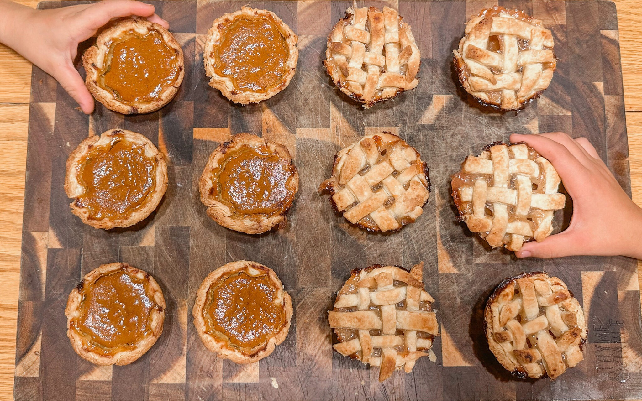 Muffin Tin Mini Pies Recipe (Apple & Pumpkin Pies) - At Home on the ...