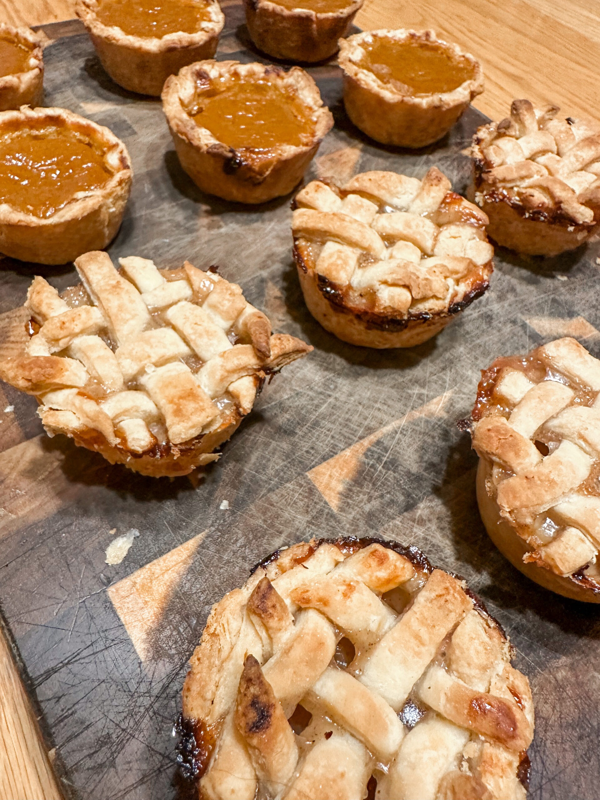 Muffin Tin Mini Pies Recipe (Apple & Pumpkin Pies) - At Home on the ...