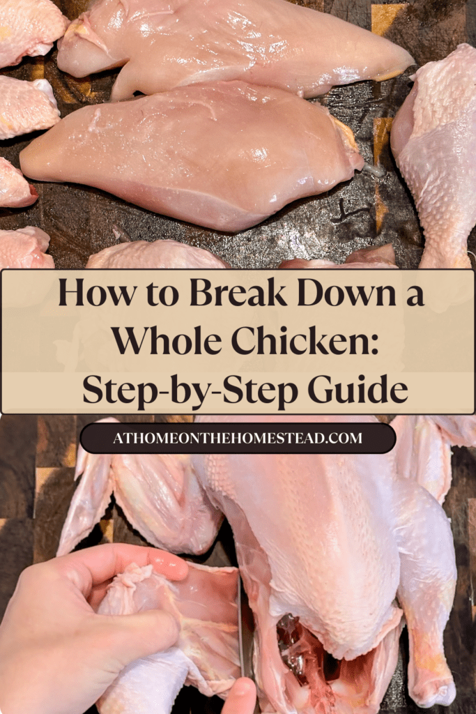 How to Break Down a Whole Chicken: Easy Step-by-Step Guide - At Home on ...