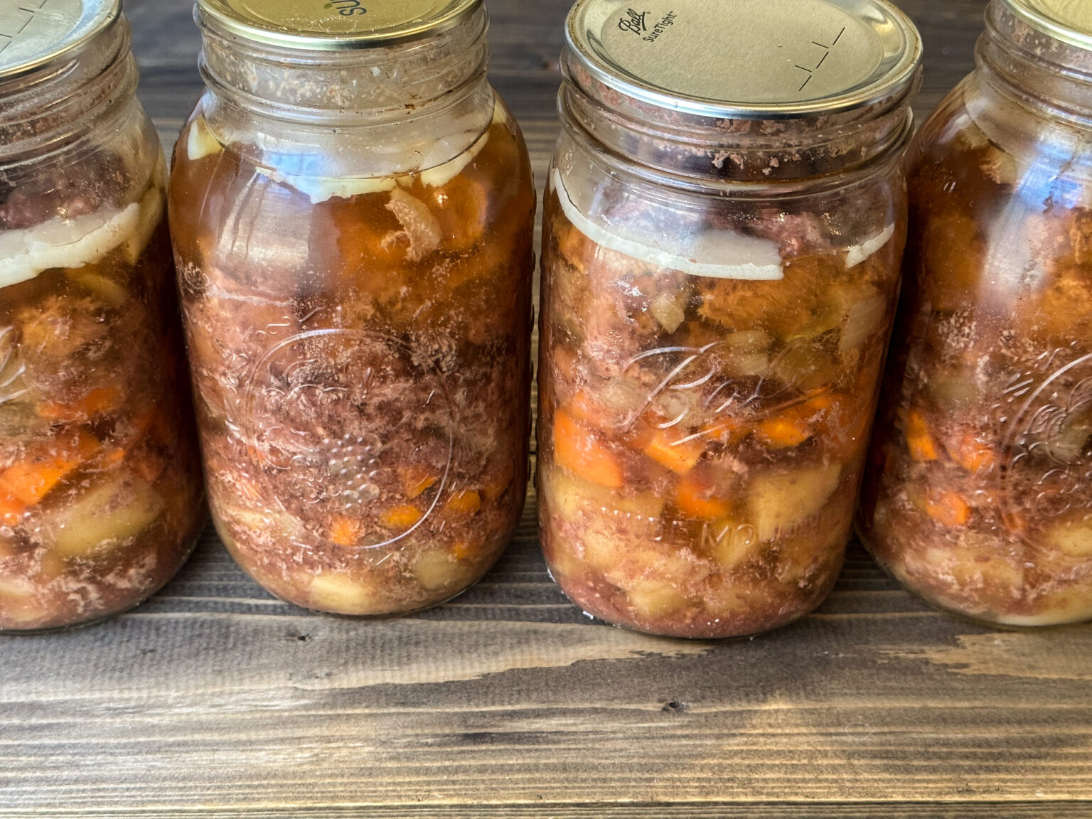 Easy Pressure Canned Beef Stew Recipe - At Home on the Homestead