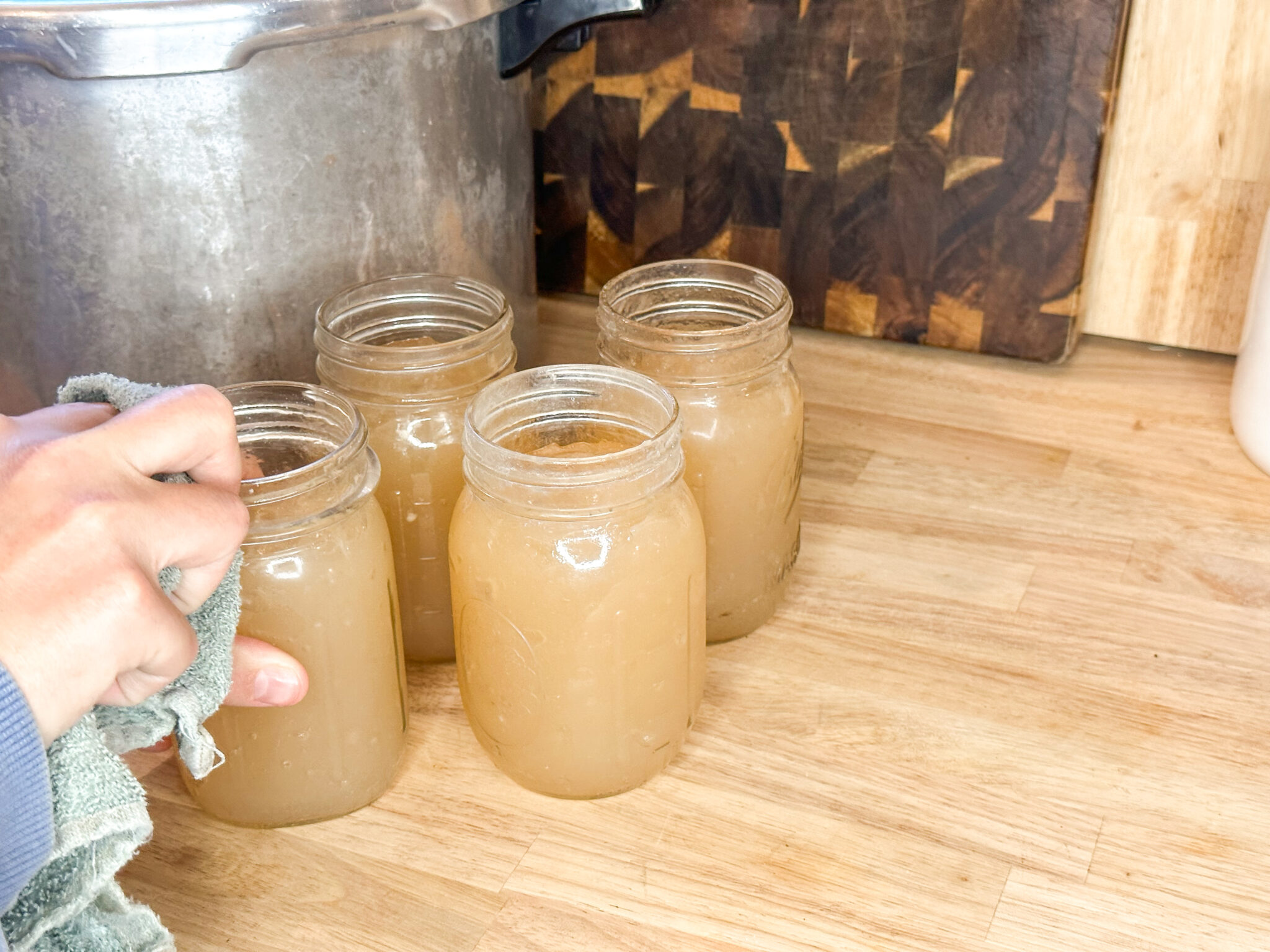 Pressure Canning Bone Broth (Chicken, Beef, or Turkey) - At Home on the ...