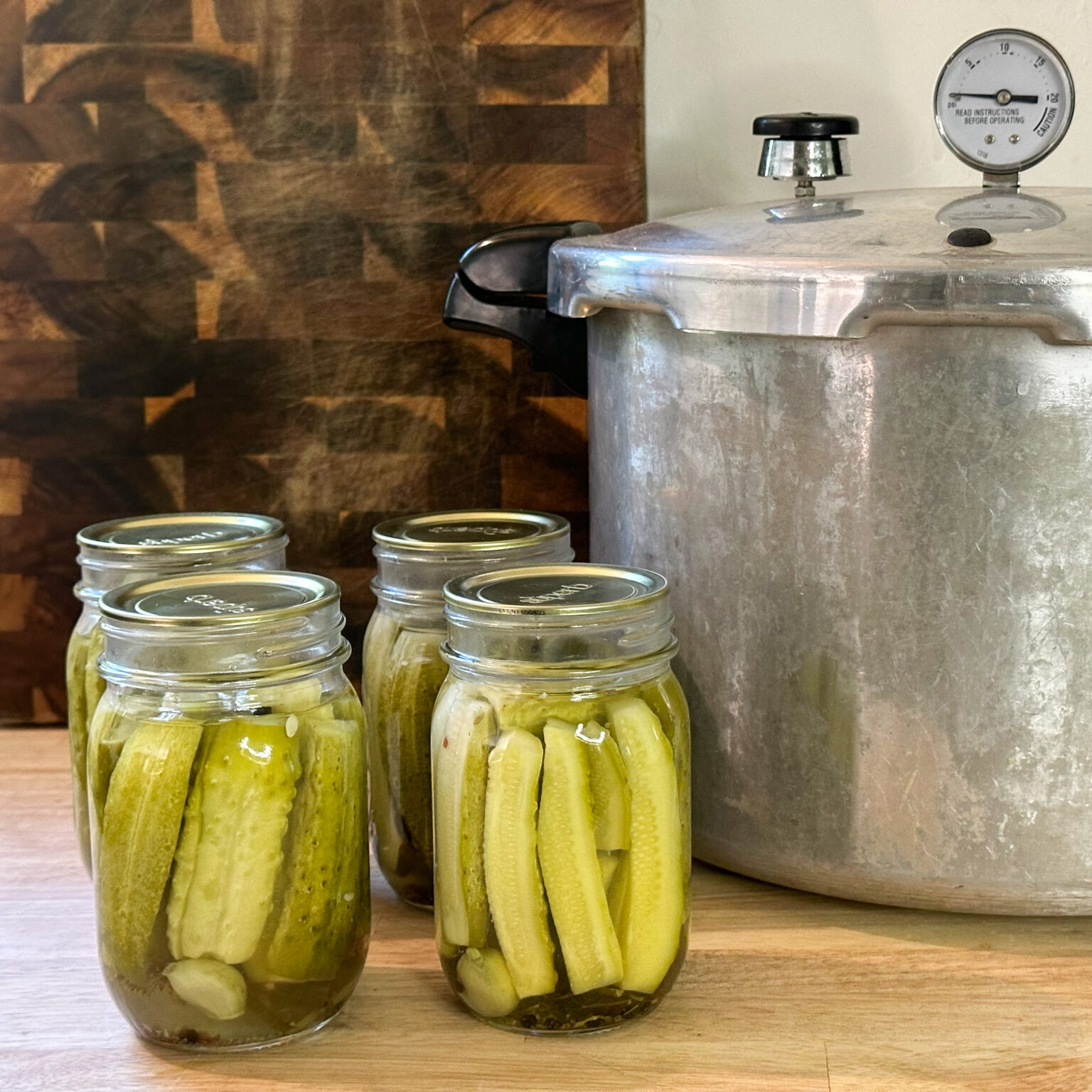 Canning Dill Pickles: How to Make Crunchy Pickles - At Home on the ...