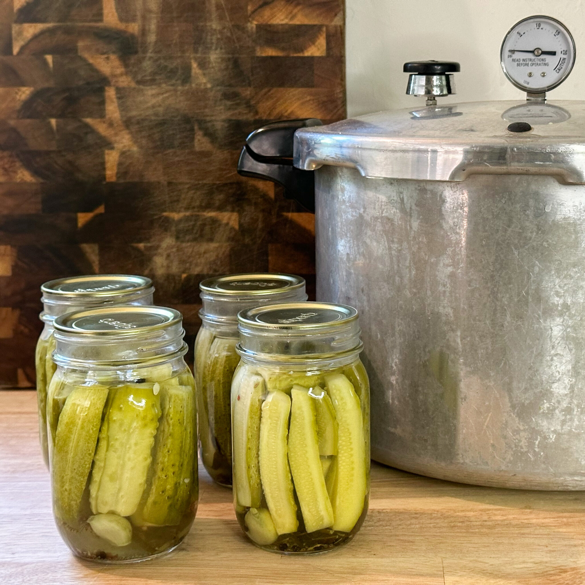 Canning Dill Pickles: How to Make Crunchy Pickles - At Home on the ...