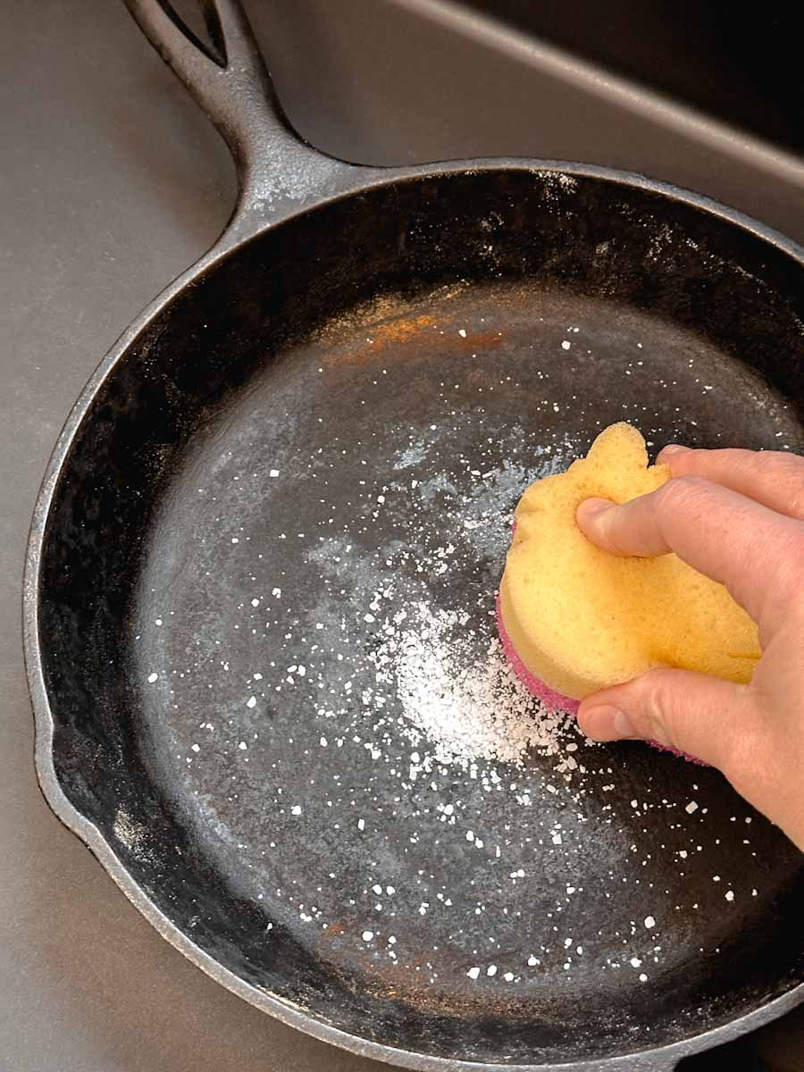 Cast Iron Care: How to Clean & Maintain Cast Iron Cookware - At Home on ...